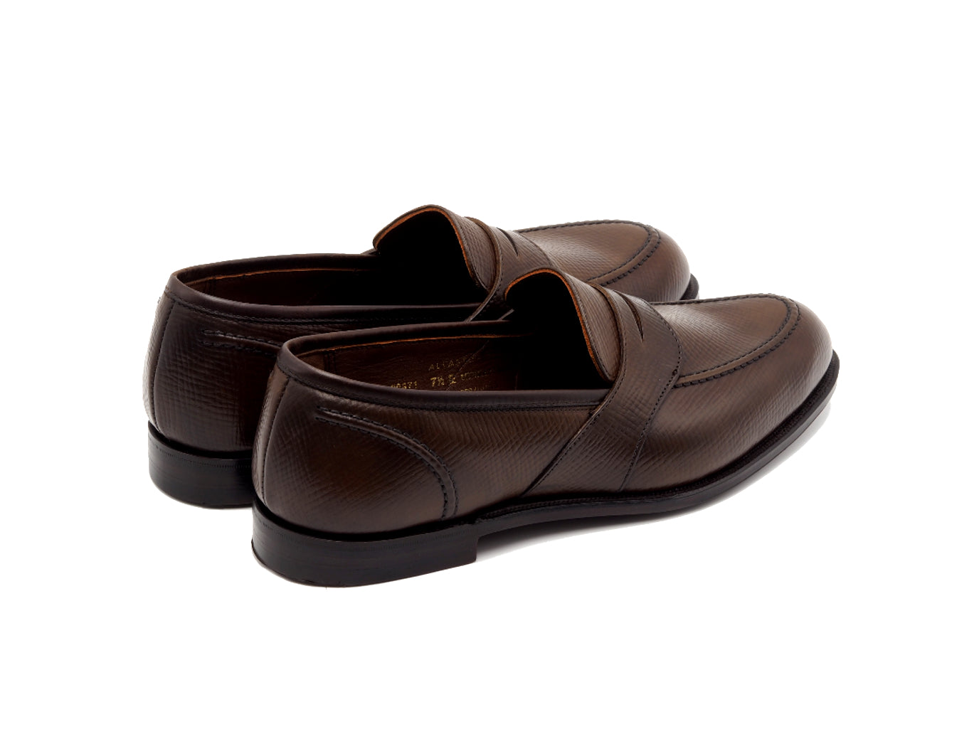 Alcaston Dark Brown Hatch Grain Cordovan – Double Monk