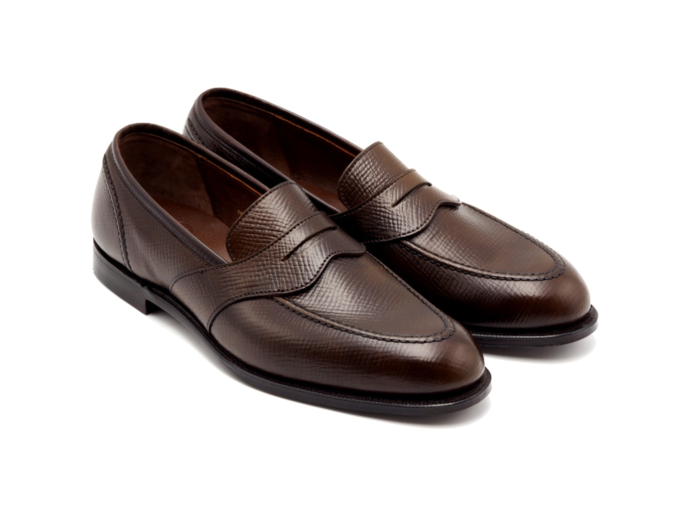Alcaston Dark Brown Hatch Grain Cordovan – Double Monk