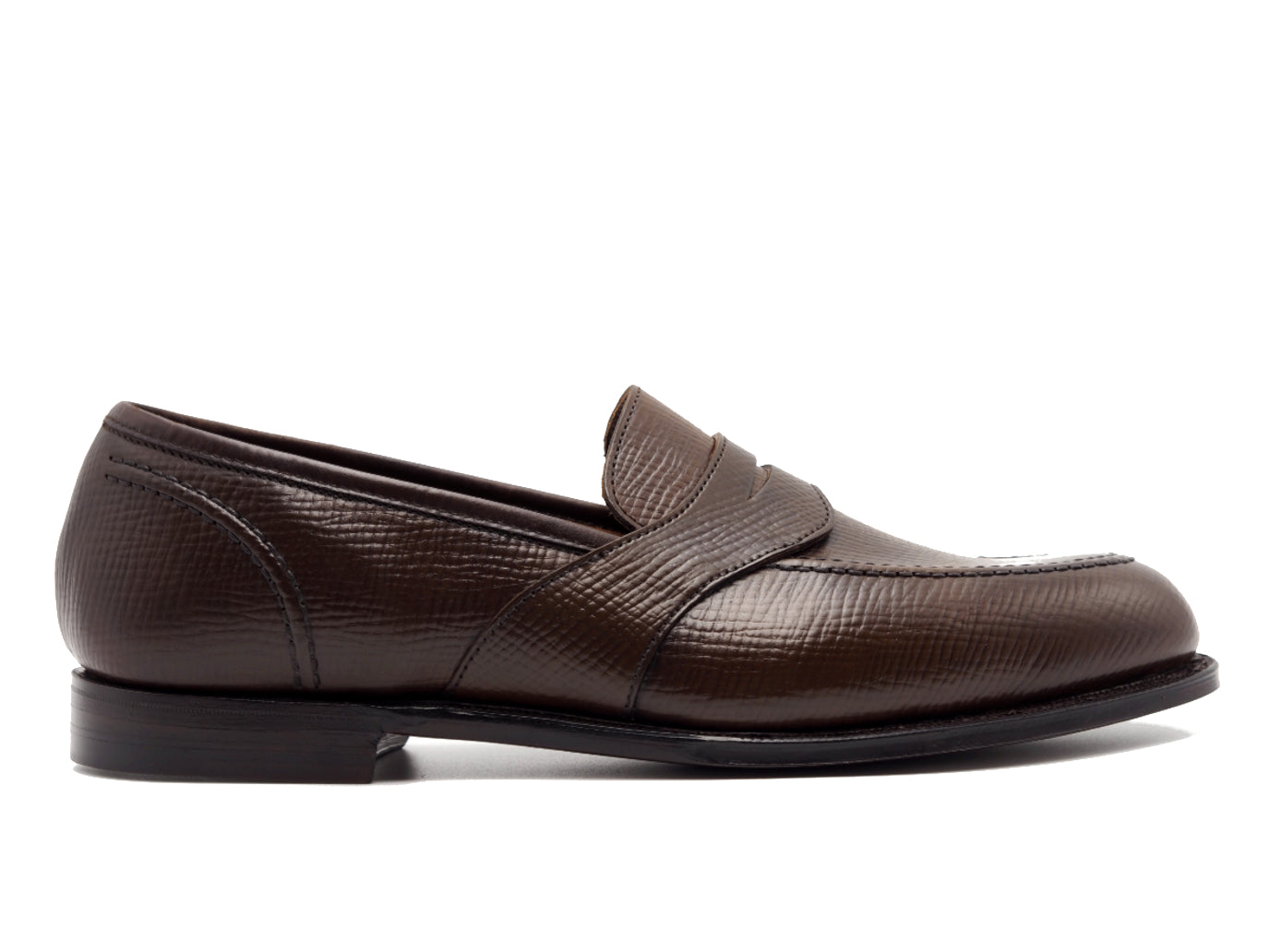 Alcaston Dark Brown Hatch Grain Cordovan – Double Monk
