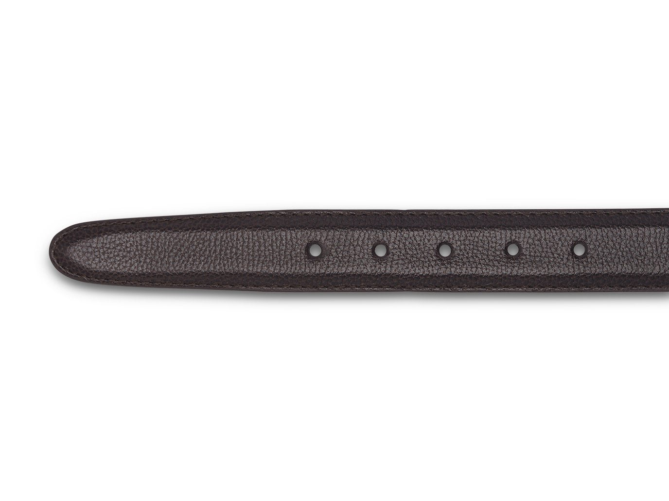 Belt Dark Brown Alpine Grain – Double Monk