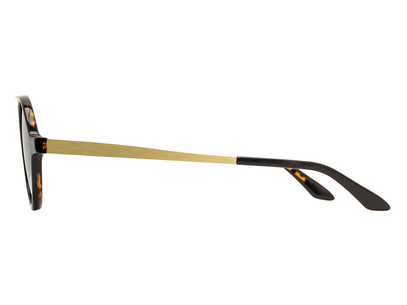 Oxford Black Tortoise & Gold Brown Nylon Lens Polarised – Double Monk