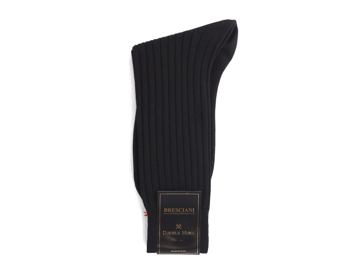Calf Length Cotton Socks 3-Ply Black – Double Monk