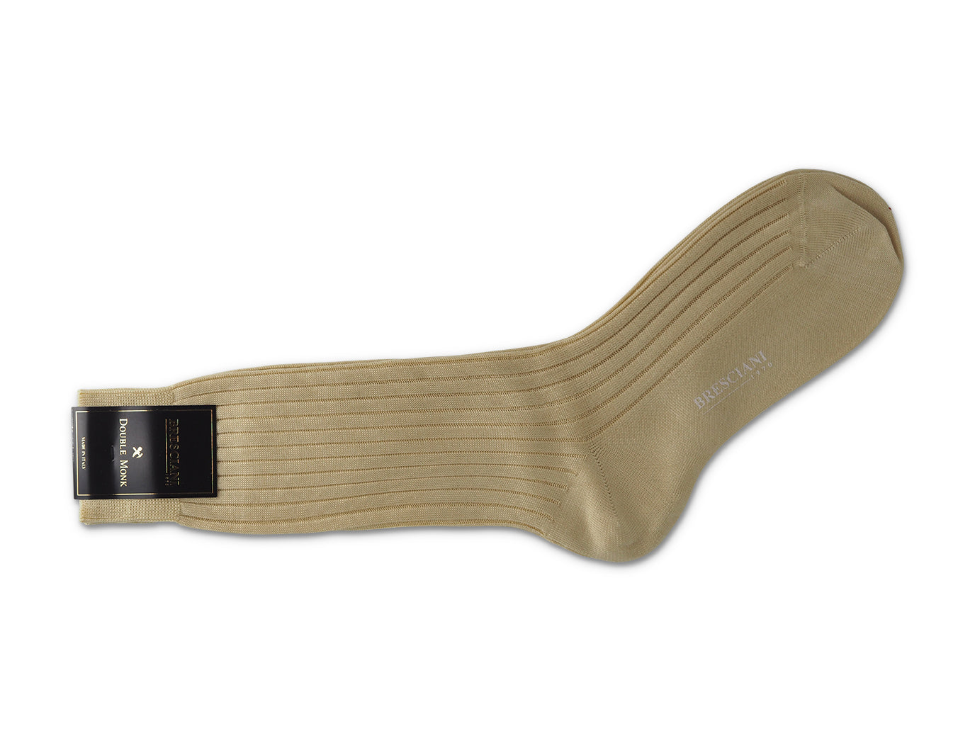 Calf Length Cotton Socks 3-Ply Cream – Double Monk