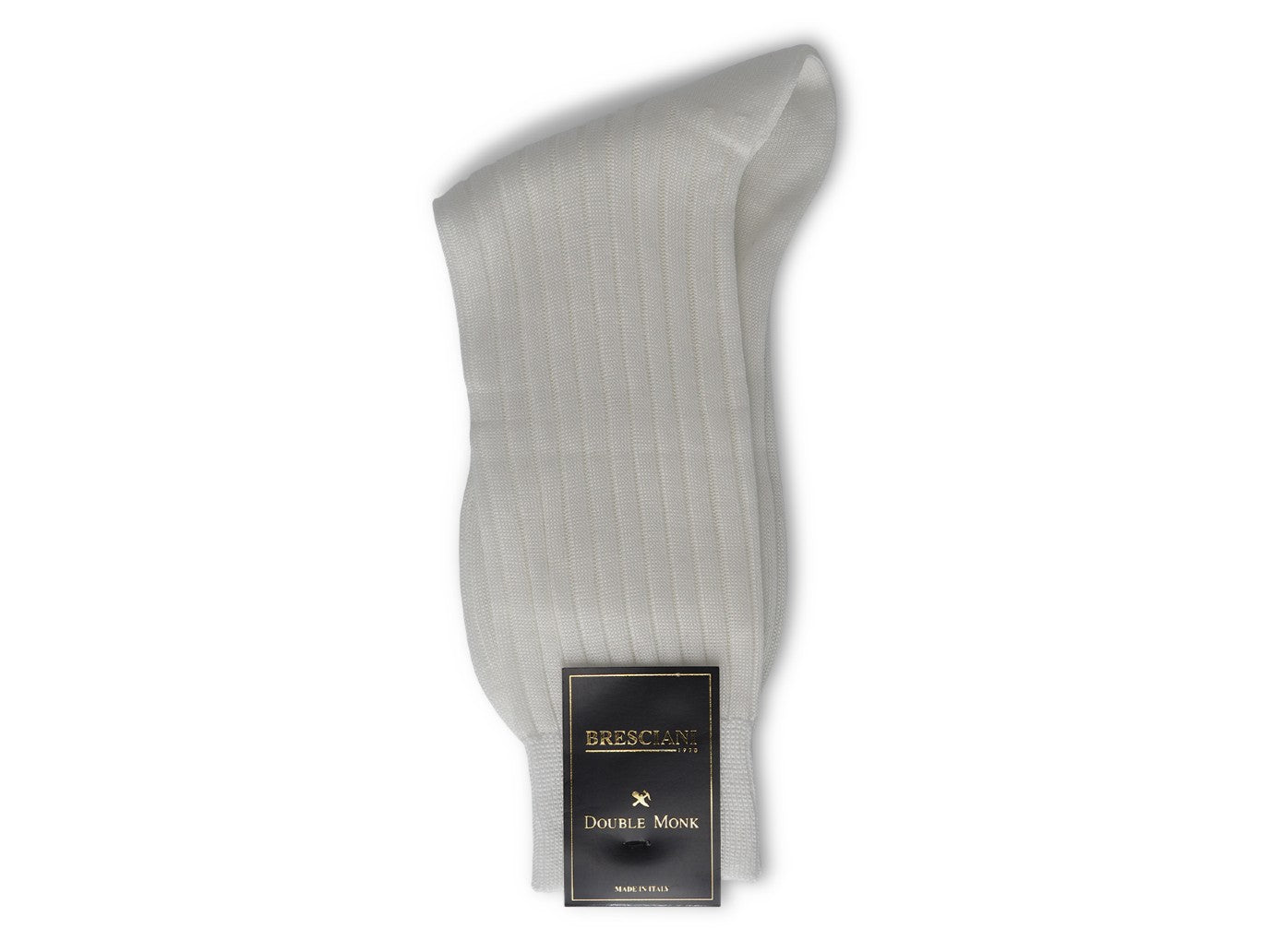 Calf Length Cotton Socks 3-Ply White – Double Monk