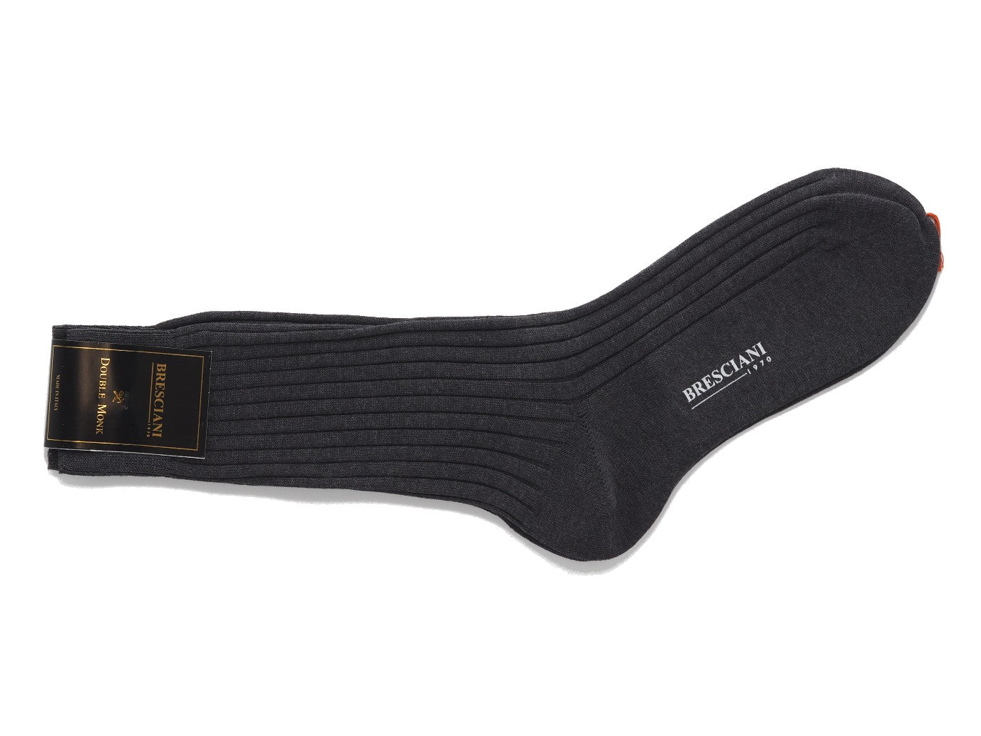 Calf Length Cotton Socks 3-Ply Grey – Double Monk