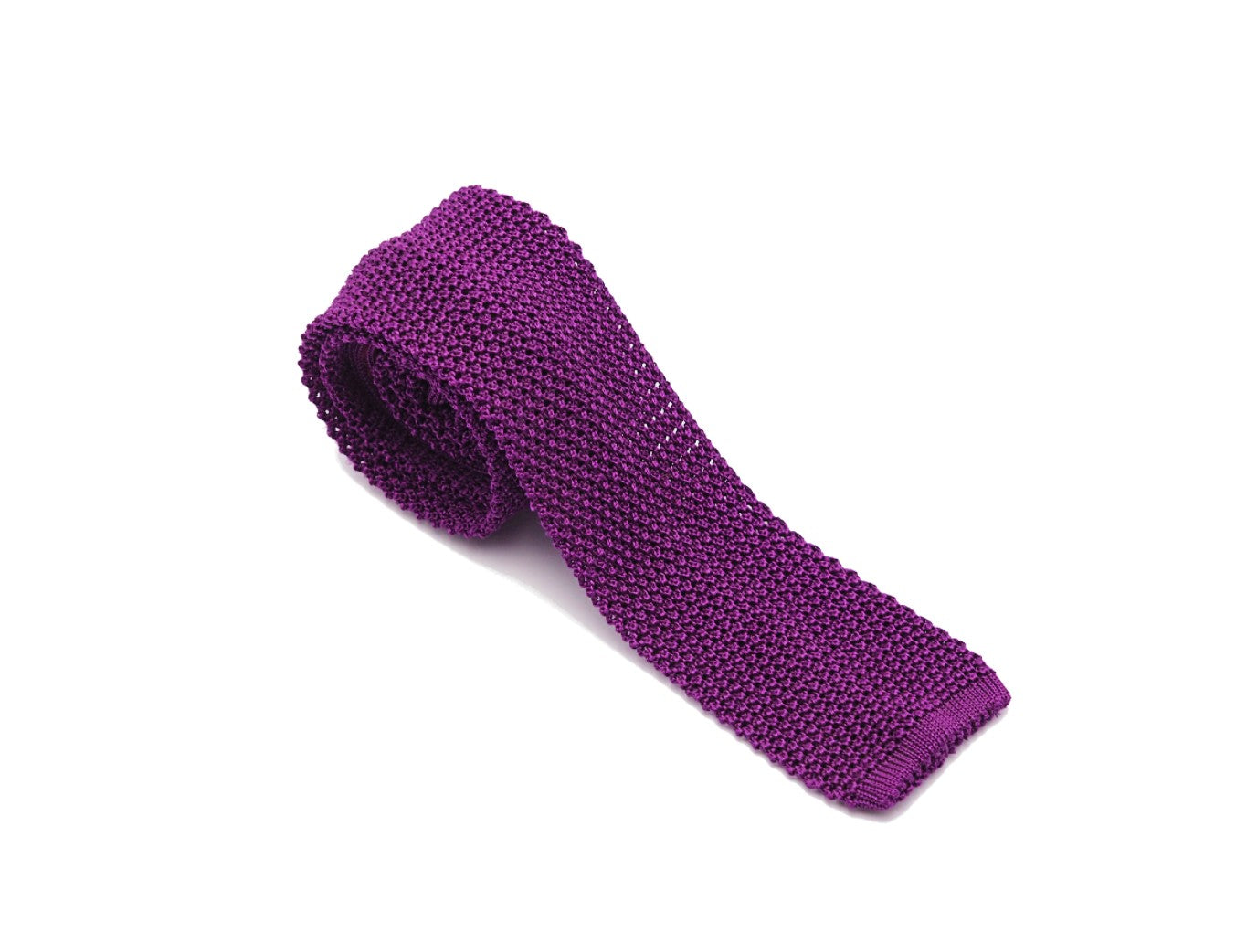 Silk Knit Tie Purple – Double Monk