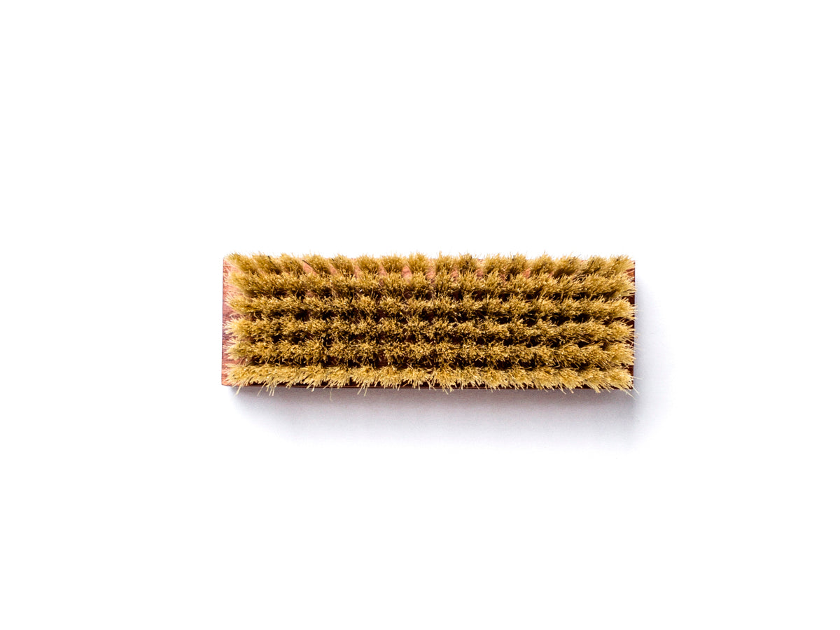 Pig Bristle Polishing Brush Natural – Double Monk